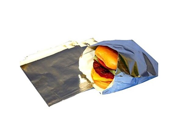 Deluxe 700104 Large Foil Hamburger Bag 6 x 1 1/2 x 7 3/8 (1000 pcs)