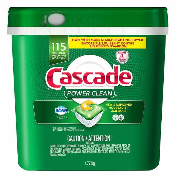Cascade Power Clean ActionPacs (115 ct)