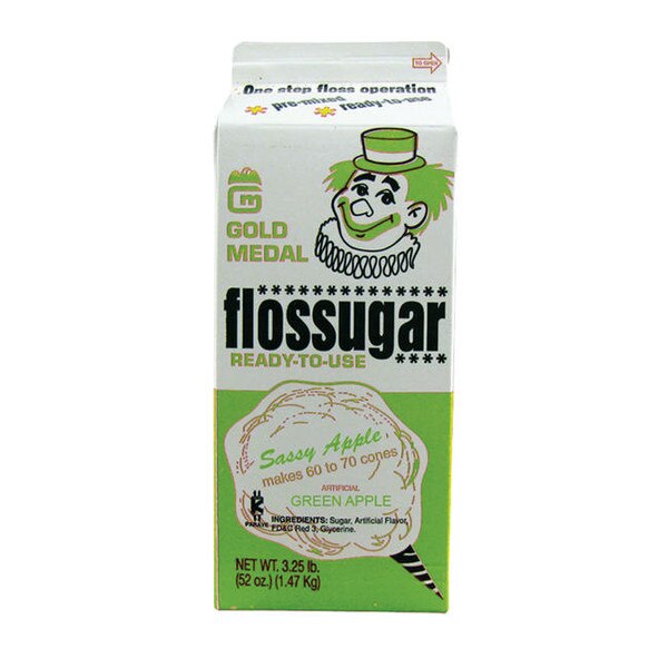 Floss Sugar Sassy Apple (6 x 3.25 lb)