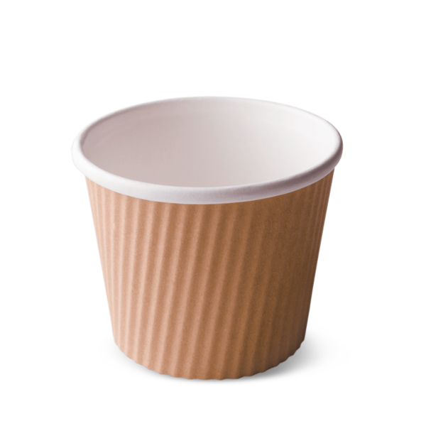 Detpak Kraft 12 oz Ripple Wrap Uni-Cup (500 pcs)