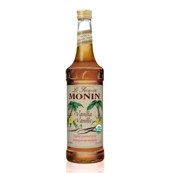 Monin ORGANIC Vanilla Syrup (750mL)